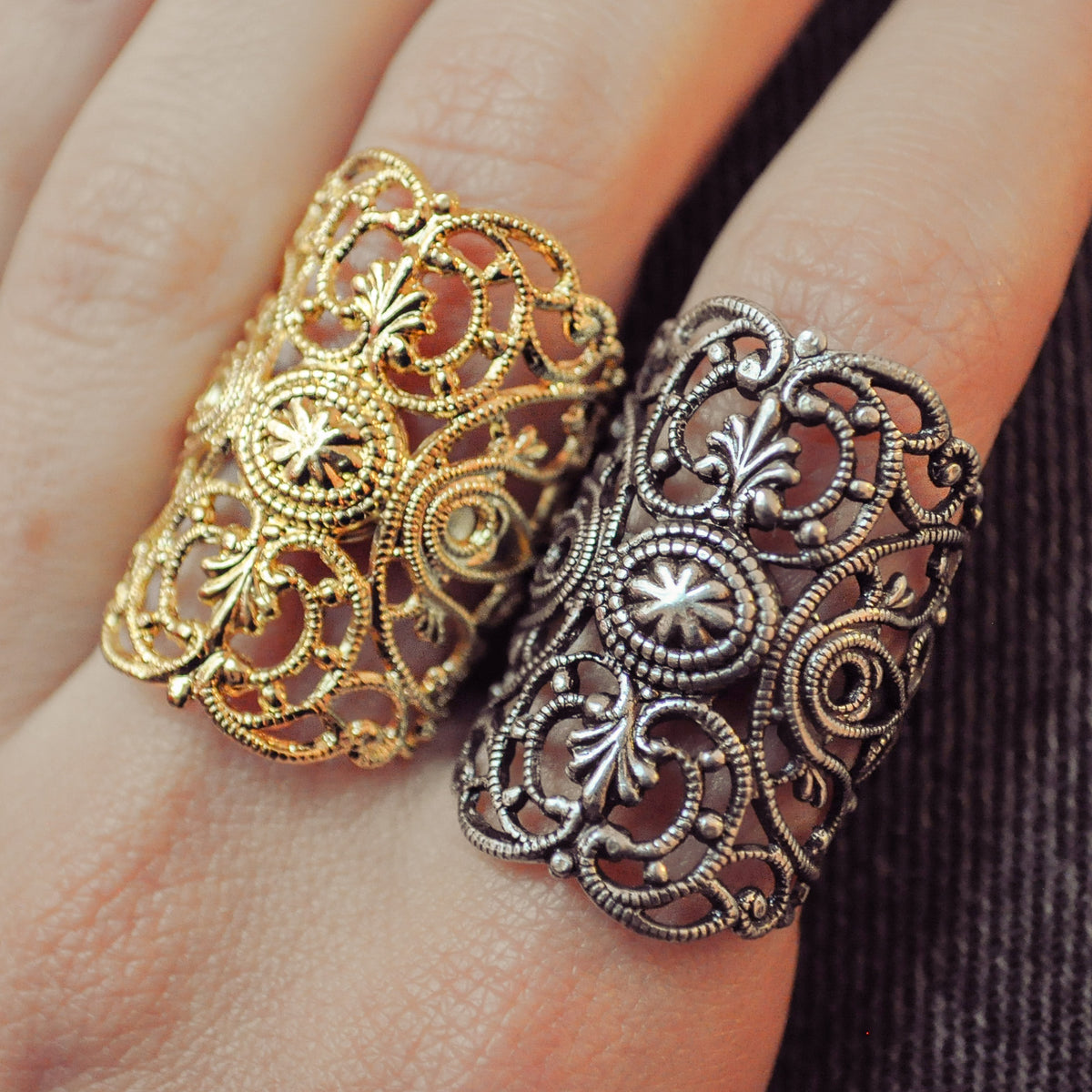 Bague dentelle filigrane Lotta Djossou, bijoux fantaisie pour femme ...